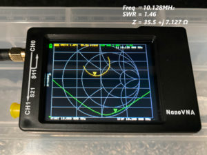 10MHzのモービルホイップアンテナのSWR | Active Shack