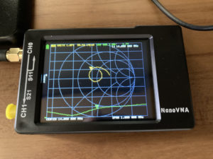 ダイポールアンテナを張り直してNanoVNAで測定 | Active Shack